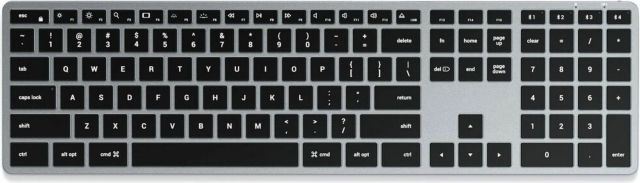Satechi Slim X3 Bluetooth Backlit Keyboard, 16.65 x 4.5 x 0.4in, Space ...